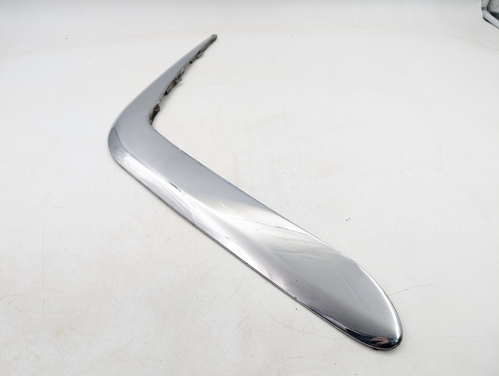 JAGUAR XJ8 X308 XJR FRONT RIGHT OFFSIDE CORNER BUMPER CHROME TRIM BLADE ...